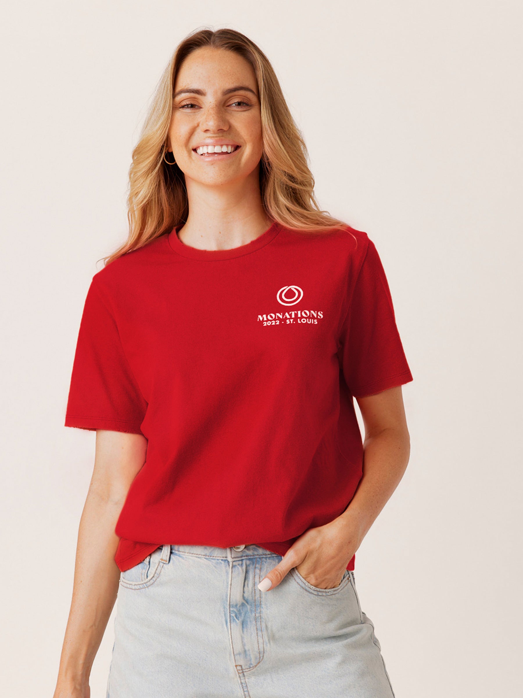 MONAT ELECTRIFY CARDINAL TEE - MONAT Gear
